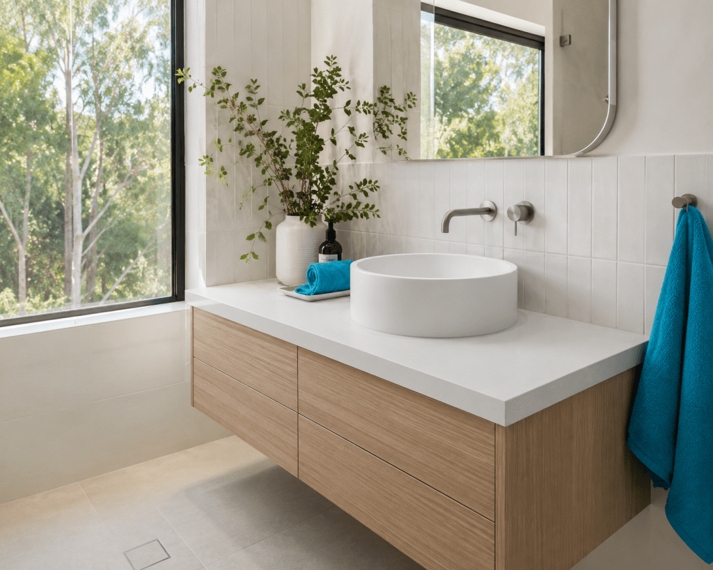 Create Your Dream Bathroom with custom made Solid Surface - Wet Area ...